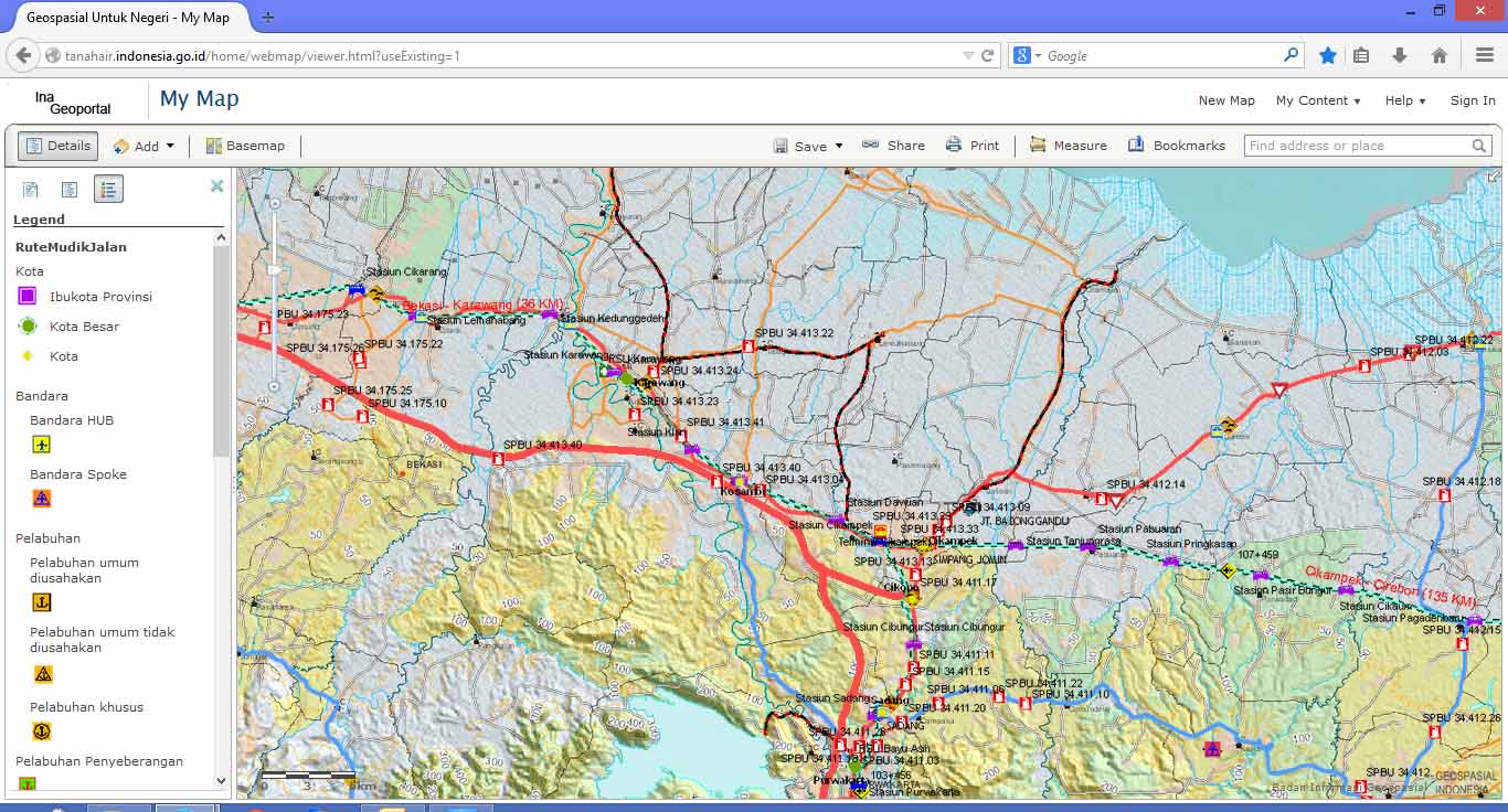 Ina-Geoportal Sediakan Informasi Jalur Mudik