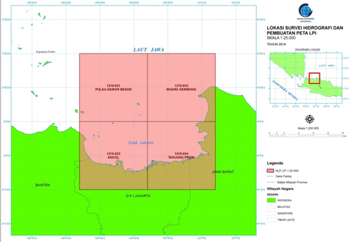 BIG Memetakan Kembali Wilayah Teluk Jakarta