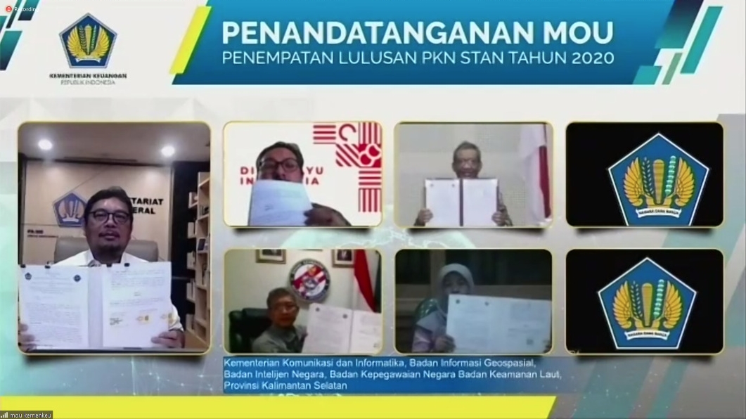 BIG-Kemenkeu Teken MoU Penempatan Lulusan PKN STAN