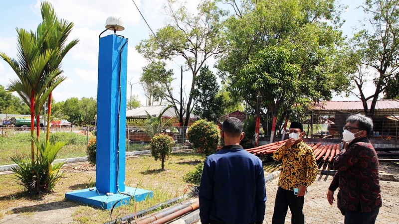 Kepala BIG Tinjau Data Center BP Batam serta Stasiun Pasut dan CORS BIG